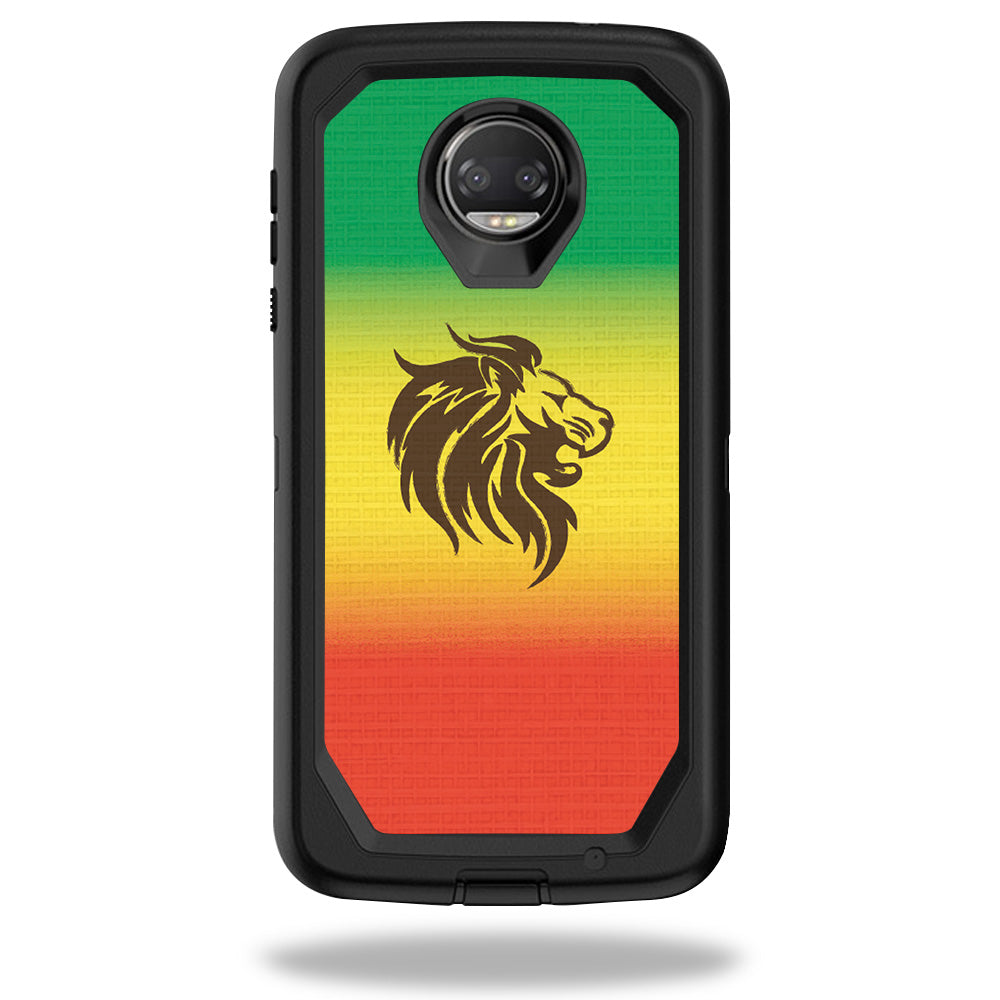 Rasta Lion Skin For OtterBox Defender Motorola Moto Z2 Force — MightySkins