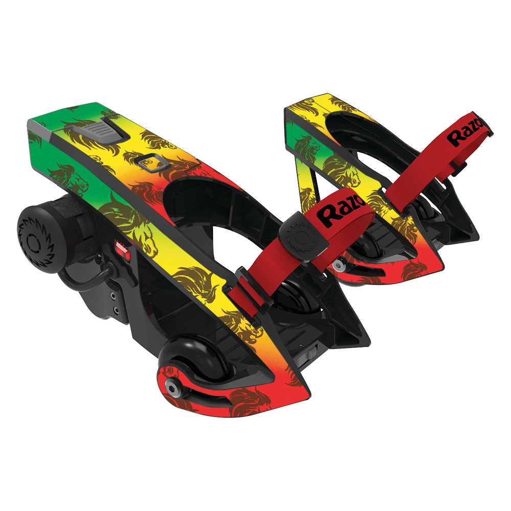 Rasta Lion Skin For Razor Turbo Jetts Electric Heel Wheels — MightySkins