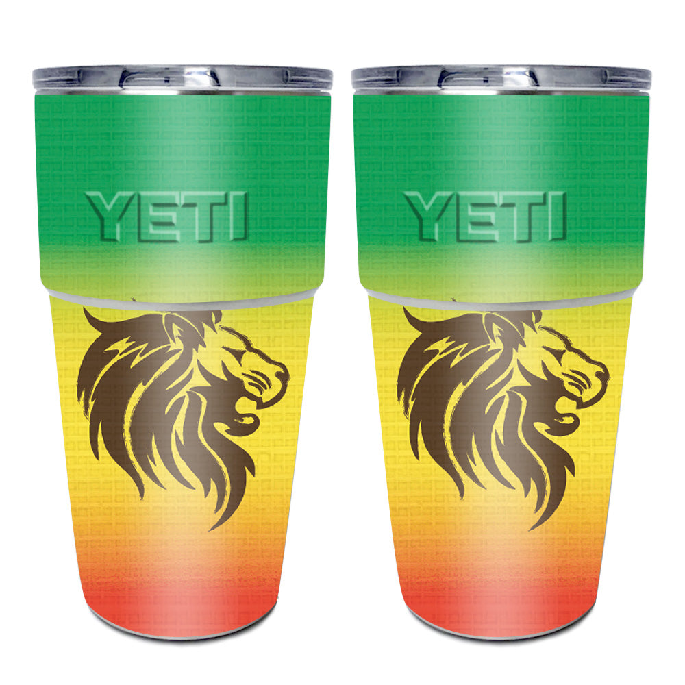 Rasta Lion Skin For Yeti Rambler 16 oz. Stackable Pints (2 Pack ...