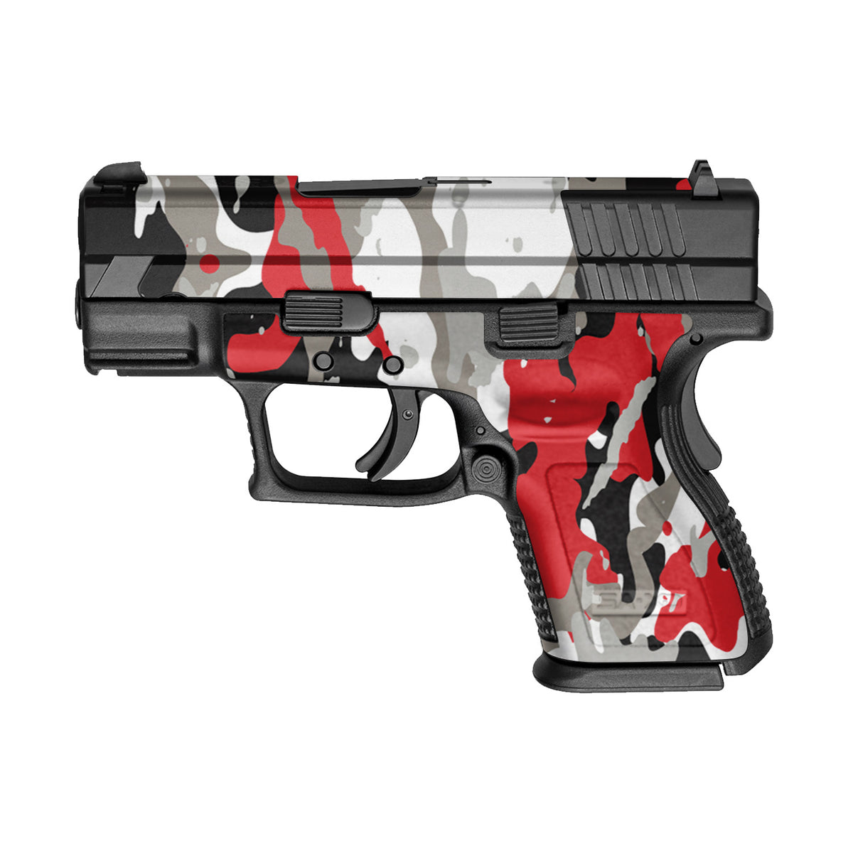 Red Camo Skin For Springfield XD Sub Compact — MightySkins