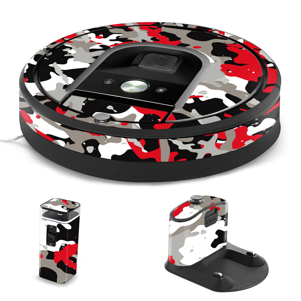Red Camo Skin For iRobot 960 Full Coverage — MightySkins
