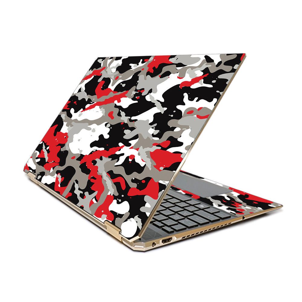 Red Camo Skin For Spectre x360 15.6" Gem-Cut (2019) — MightySkins