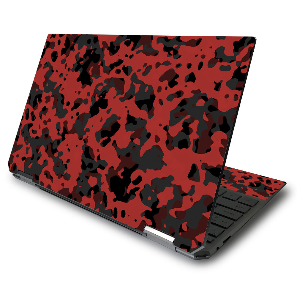 Red Modern Camo Skin For Spectre x360 13.3" Gem-Cut (2020) — MightySkins