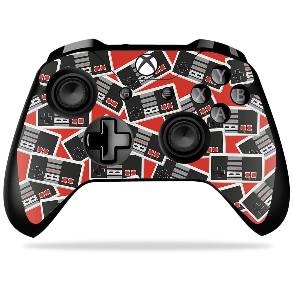 Retro Controllers 3 Skin For Microsoft Xbox One X Controller — MightySkins