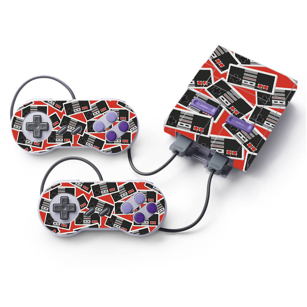 Retro Controllers 3 Skin For Nintendo Super NES Classic — MightySkins