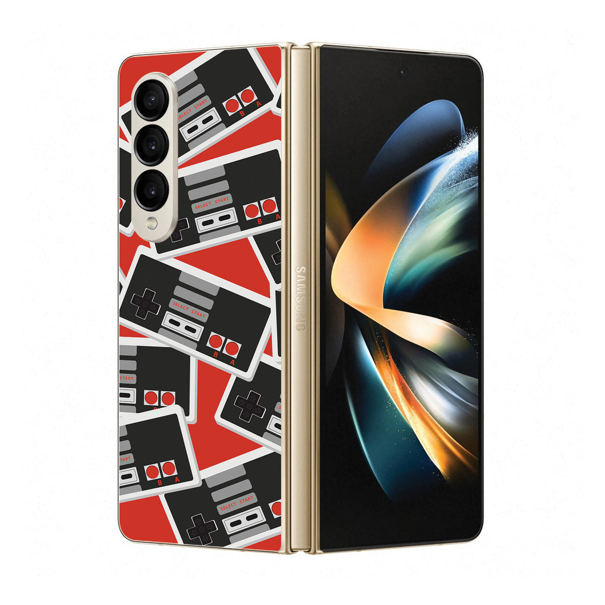 Retro Controllers 3 Skin For Samsung Galaxy Z Fold 4 — MightySkins