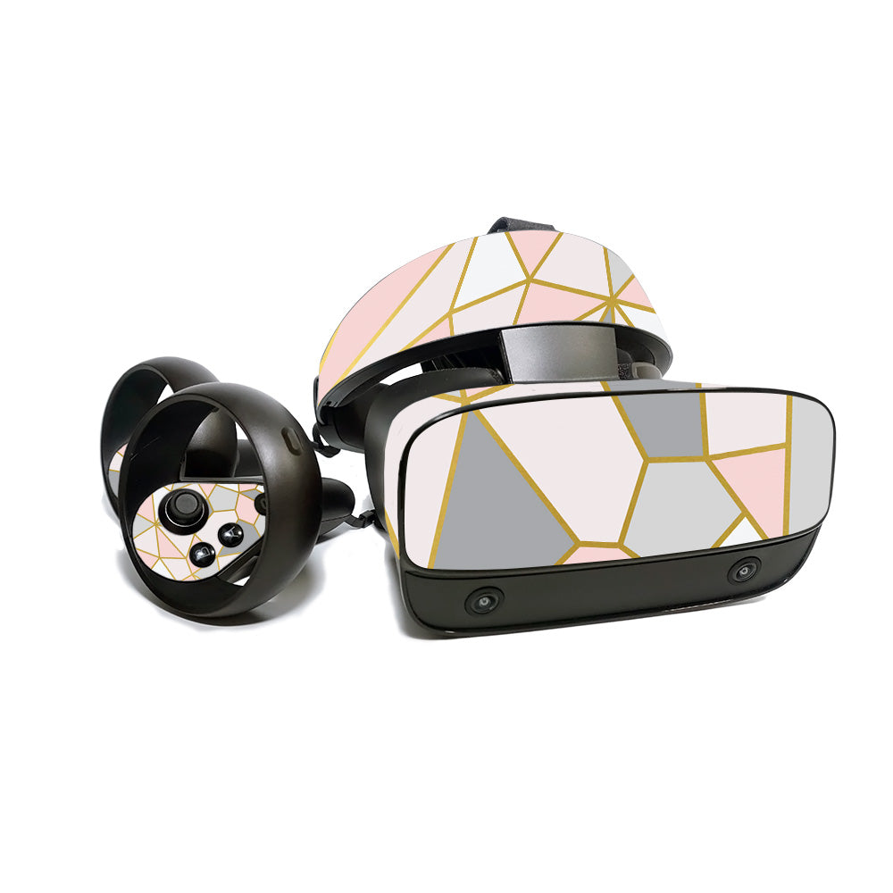 Rose Gold Polygon Skin For Oculus Rift S — MightySkins