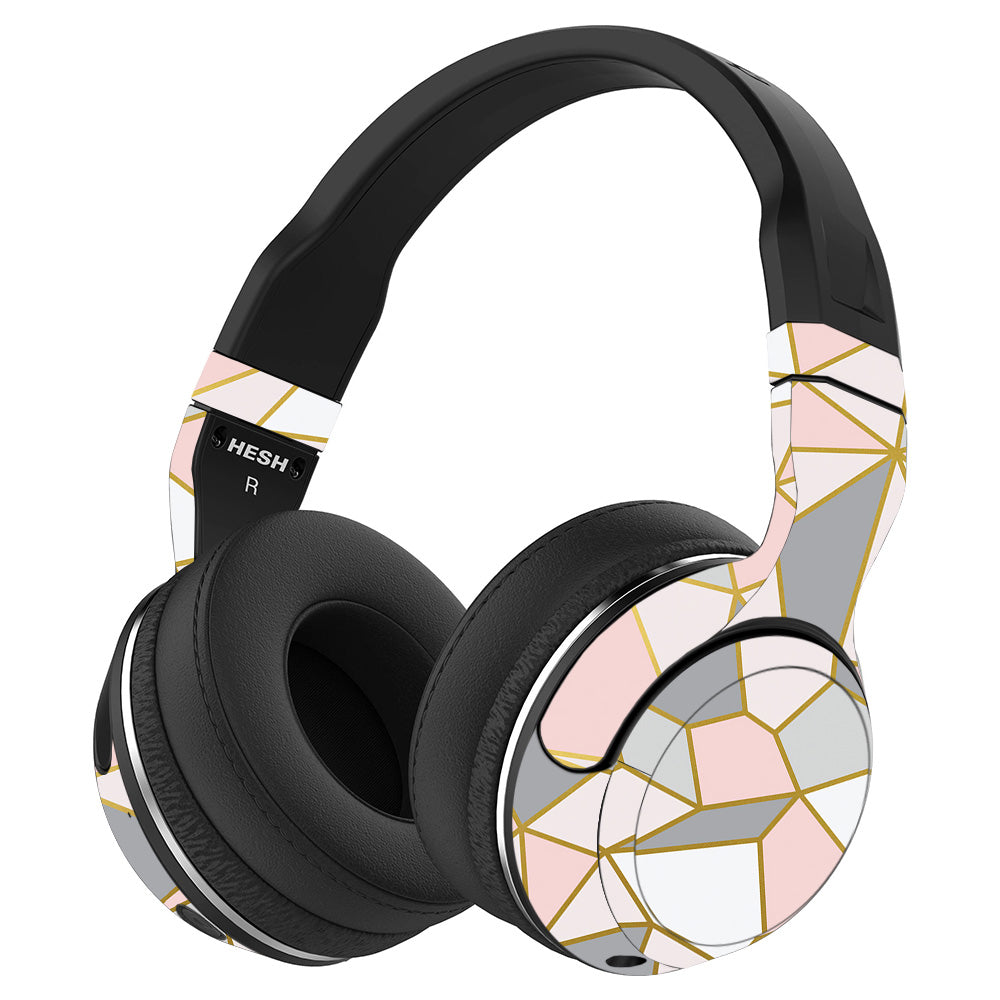 Rose Gold Polygon Skin For Skullcandy Hesh 2 — MightySkins