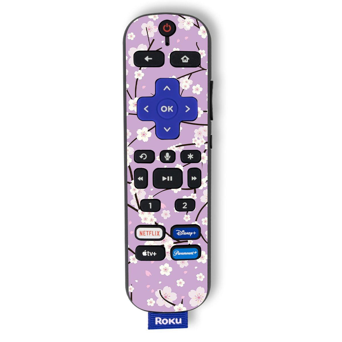 Sakura Purple Skin For Roku Voice Remote Pro — MightySkins