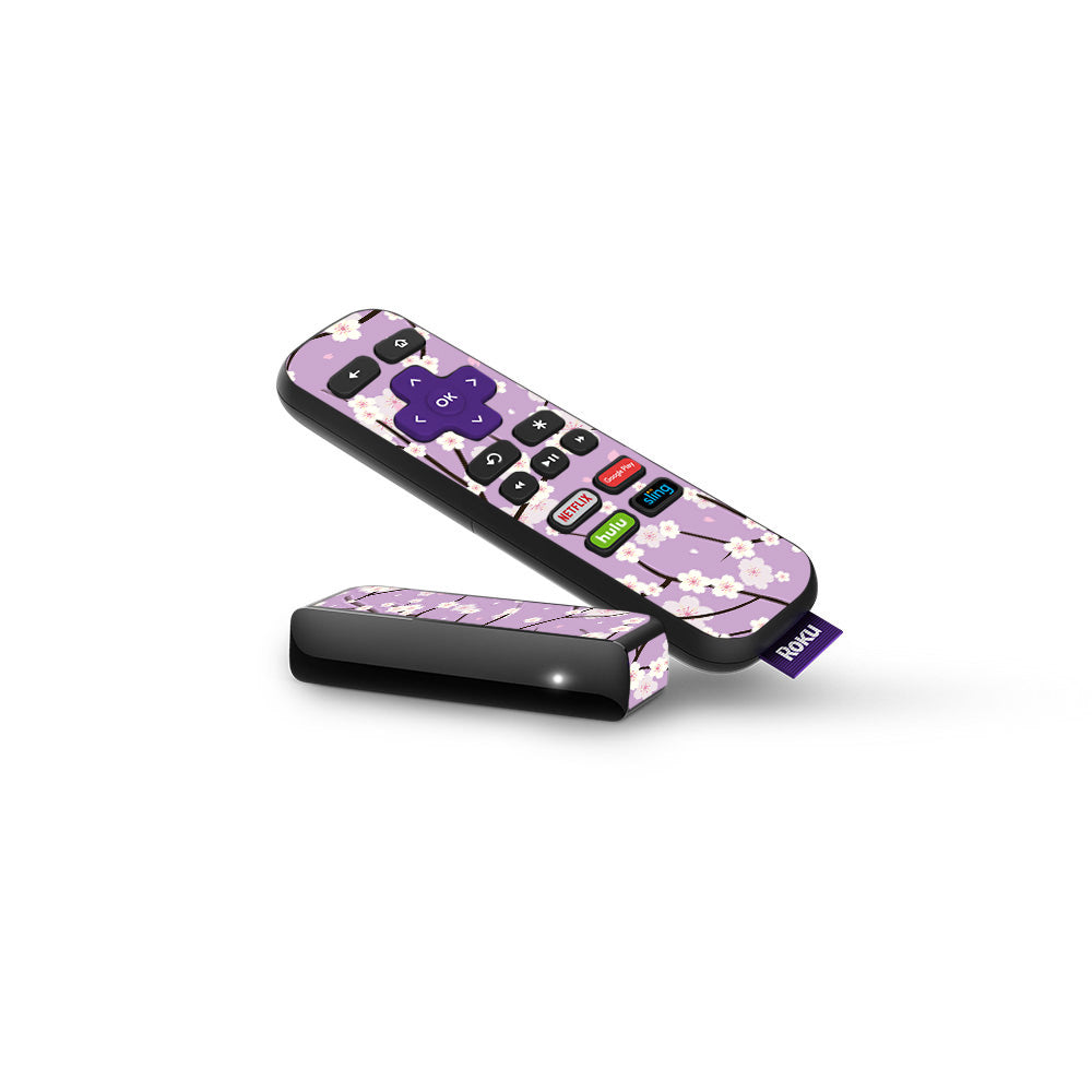 Sakura Purple Skin For Roku Express Remote — MightySkins