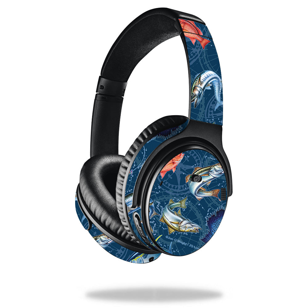 Saltwater Compass Skin For Bose QuietComfort 35 Headphones — MightySkins
