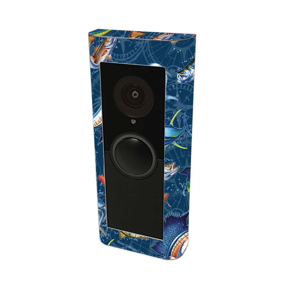 Saltwater Compass Skin For Ring Video Doorbell Pro 2 — MightySkins