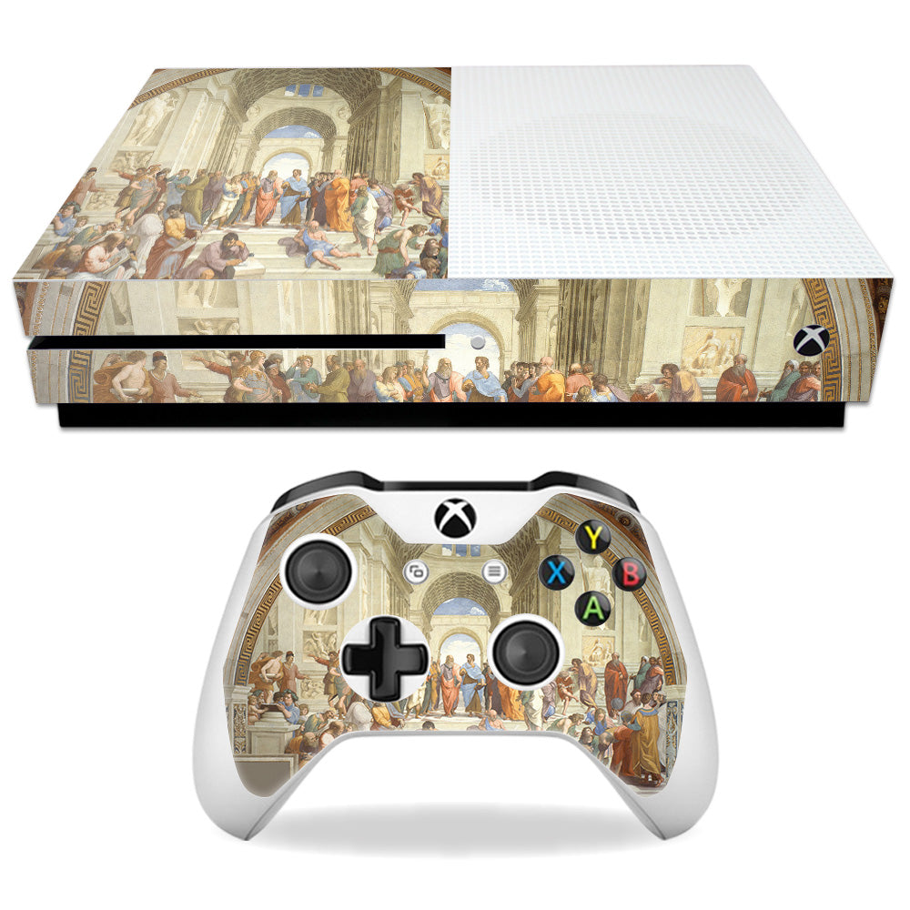 School Of Athens Skin For Microsoft Xbox One S — MightySkins