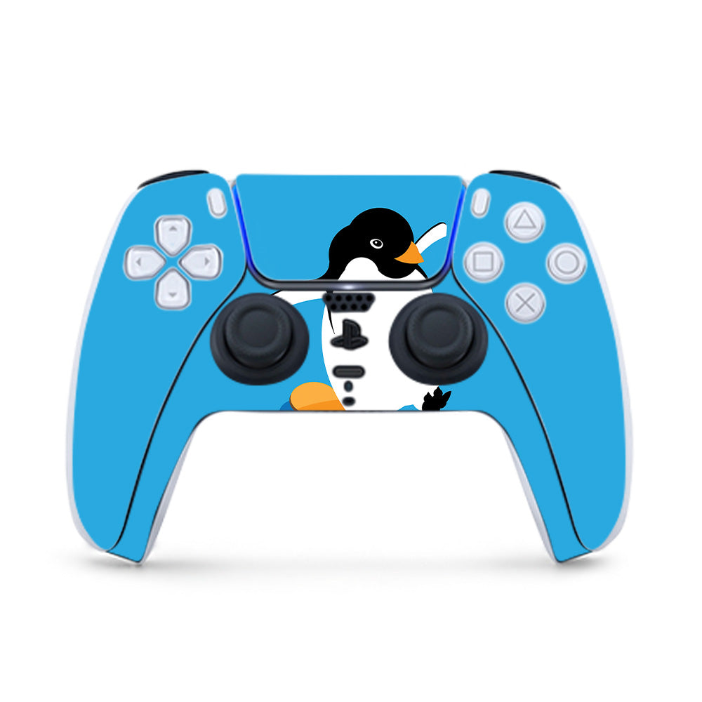 Skater Penguin Skin For Sony PlayStation 5 Controller — MightySkins