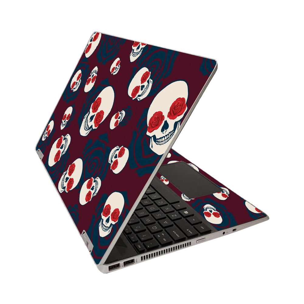 Skulls N Roses Skin For Pavilion x360 15" (2020) — MightySkins