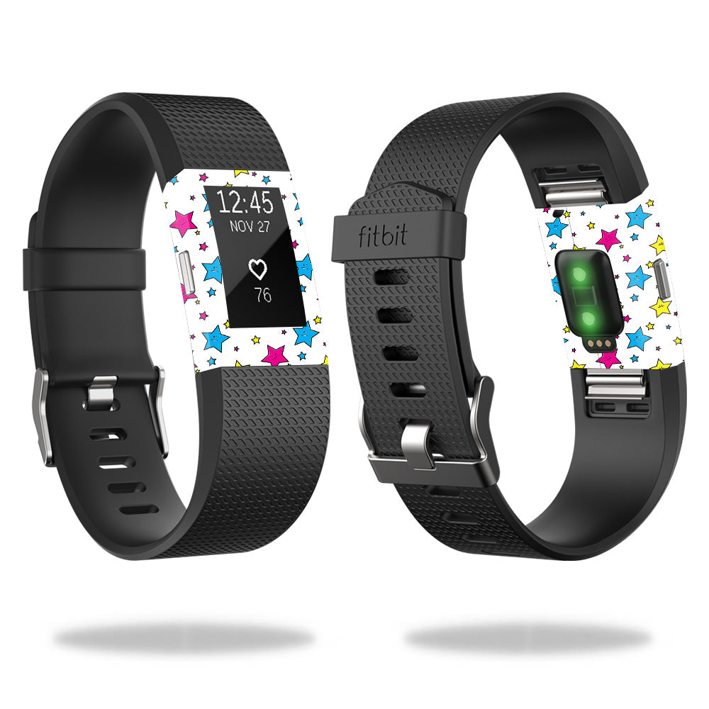 Smiley Stars Skin For Fitbit Charge 2 — MightySkins