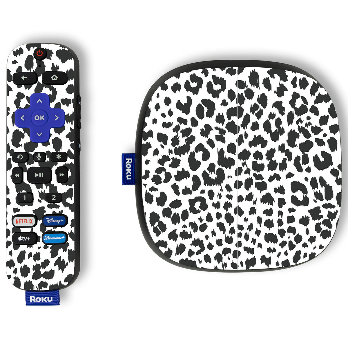 Snow Leopard Print Skin For Roku Ultra Model 4802 (2022) — MightySkins