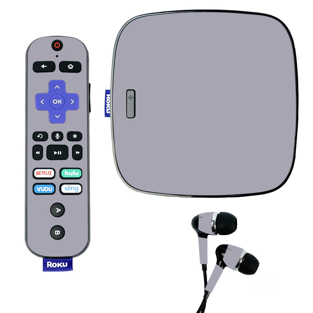 Solid Gray Skin For Roku Ultra — MightySkins