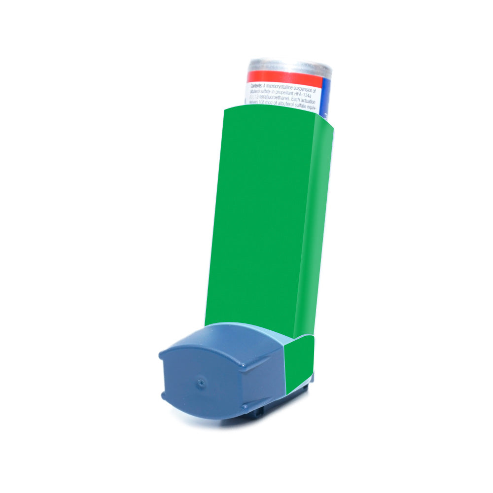 Solid Green Skin For Ventolin HFA Asthma Inhaler — MightySkins