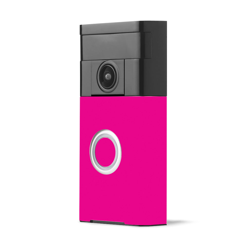 Solid Hot Pink Skin For Ring Video Doorbell — MightySkins