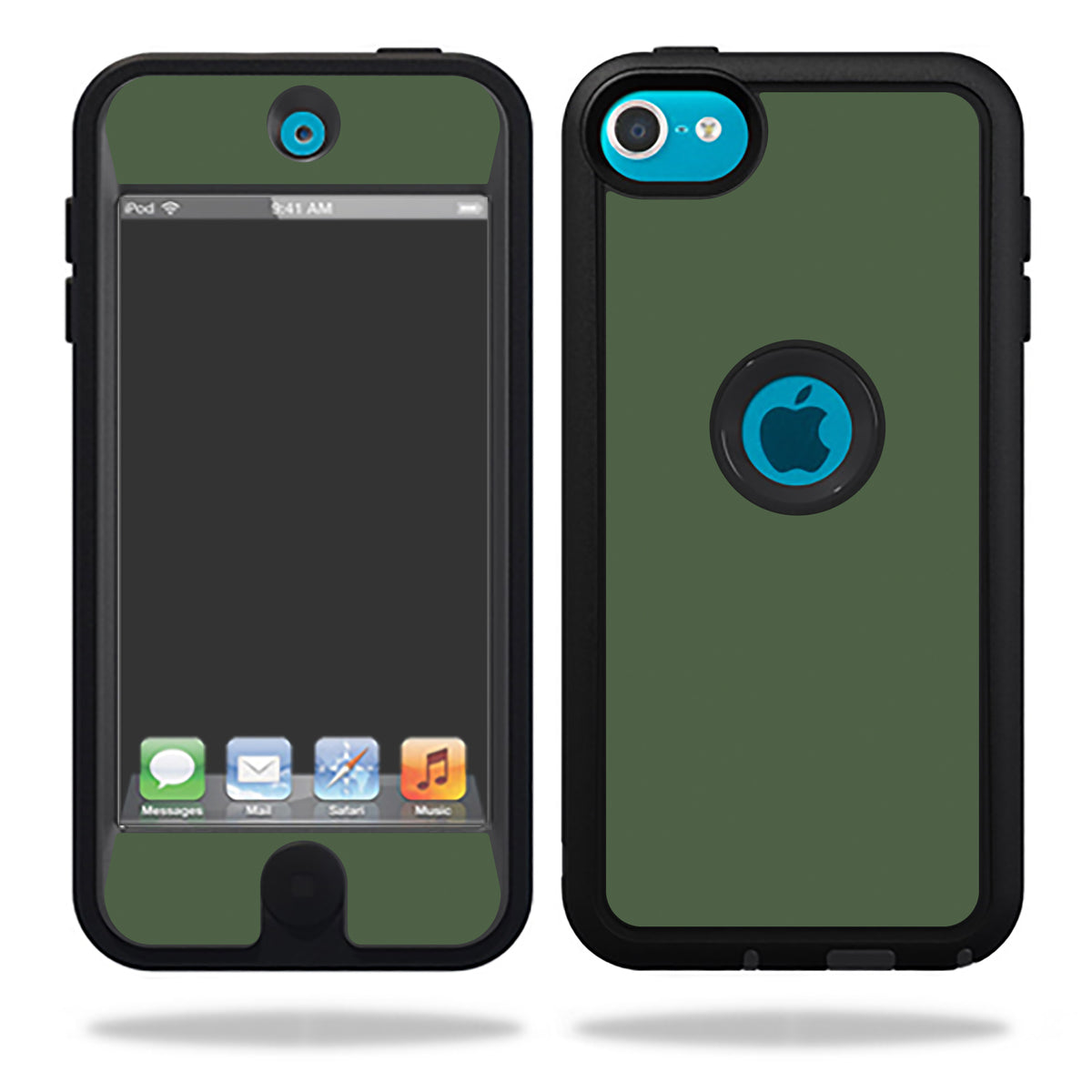 Solid Olive Skin For OtterBox Defender iPod Touch 5G Case — MightySkins