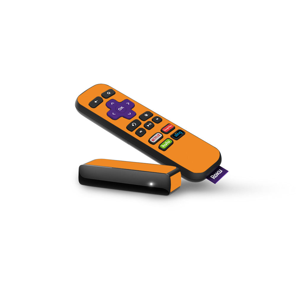Solid Orange Skin For Roku Express Remote — MightySkins