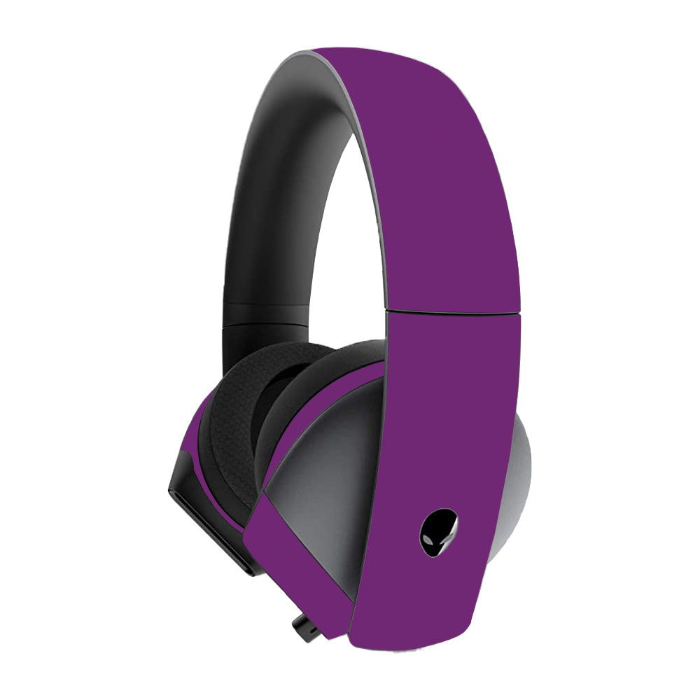 Solid Purple Skin For Alienware 7.1 Gaming Headset — MightySkins