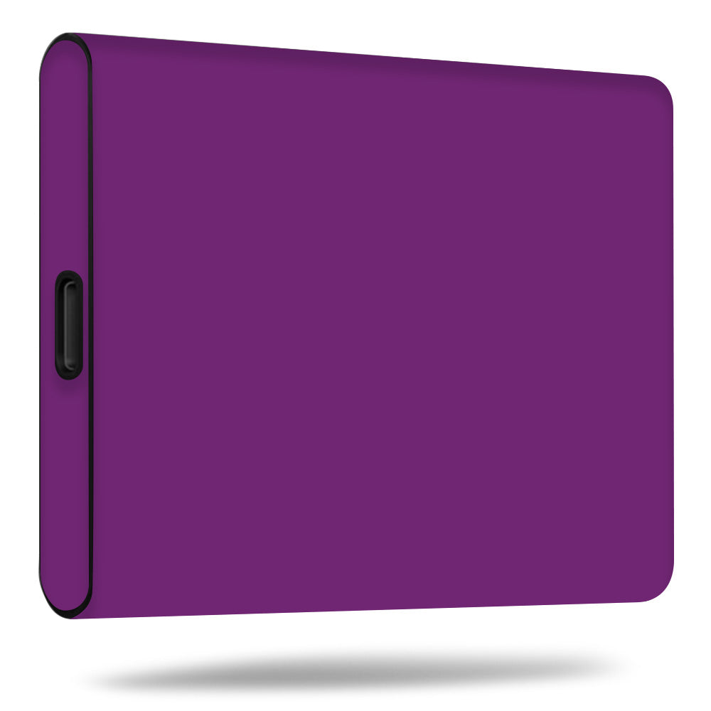 Solid Purple Skin For Samsung T5 Portable SSD — MightySkins