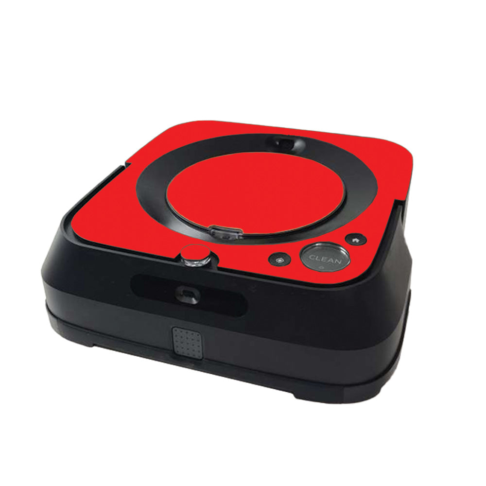 Solid Red Skin For iRobot Braava Jet m6 Minimal Coverage — MightySkins