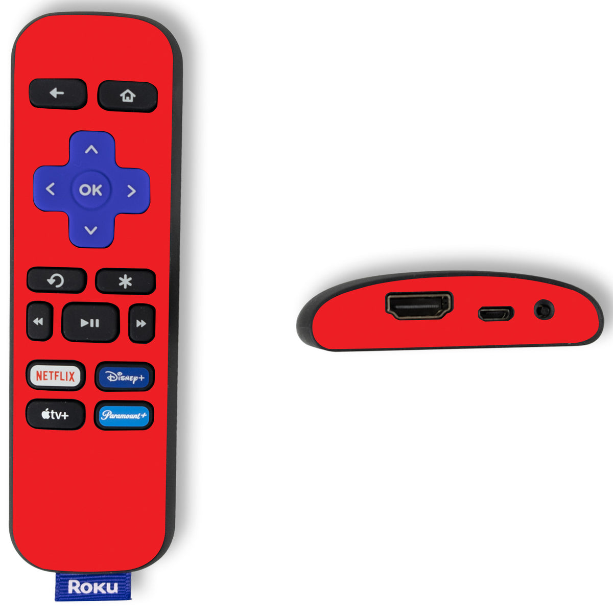 Solid Red Skin For Roku Express Model 3960 (2022) — MightySkins