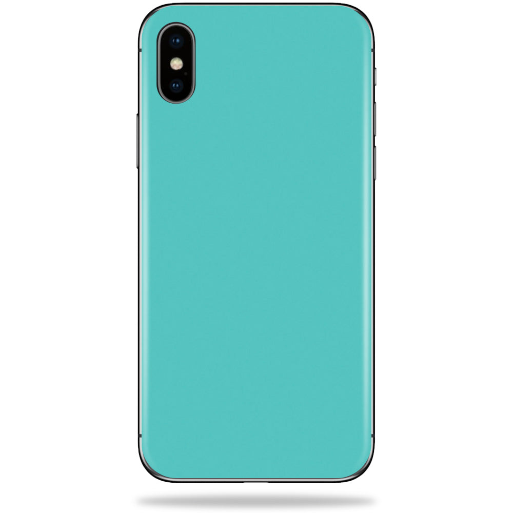 Solid Turquoise Skin For Apple iPhone XS — MightySkins