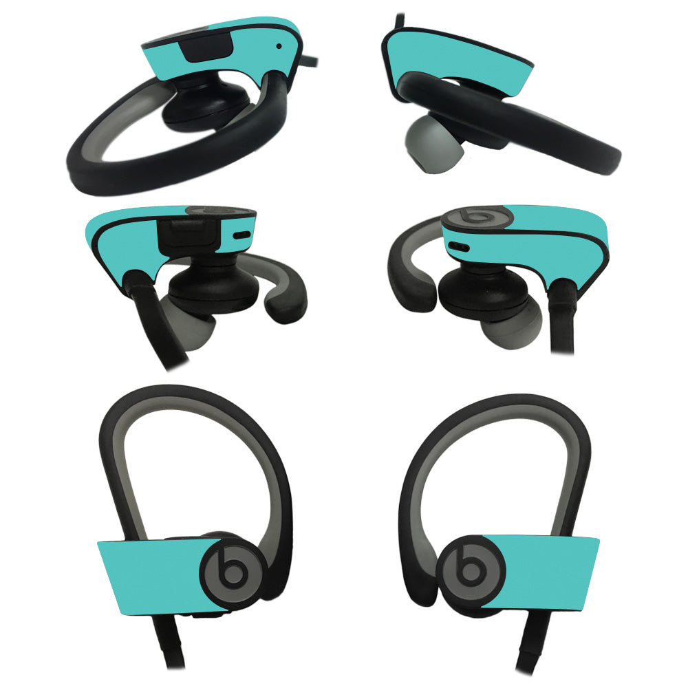 Solid Turquoise Skin For Beats Powerbeats2 — MightySkins