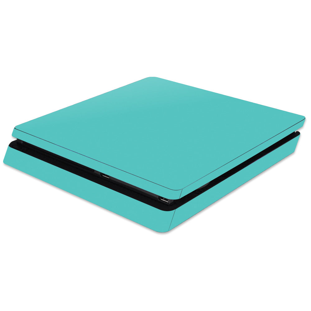 Solid Turquoise Skin For Sony PS4 Slim Console — MightySkins