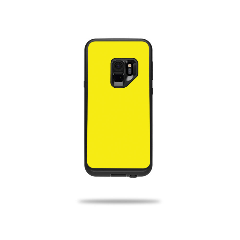 Solid Yellow Skin For LifeProof Galaxy S9 fre Case — MightySkins