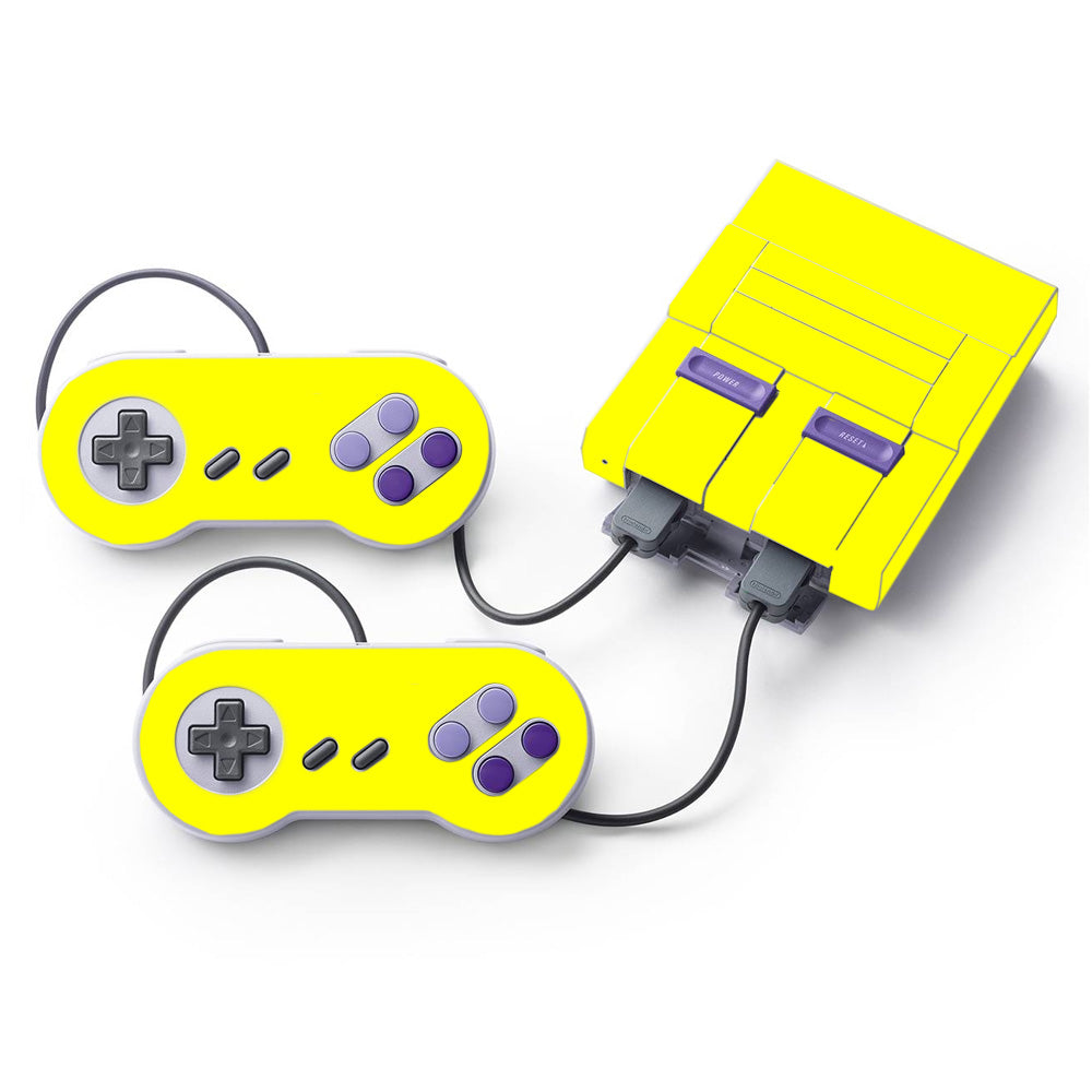 Solid Yellow Skin For Nintendo Super NES Classic — MightySkins