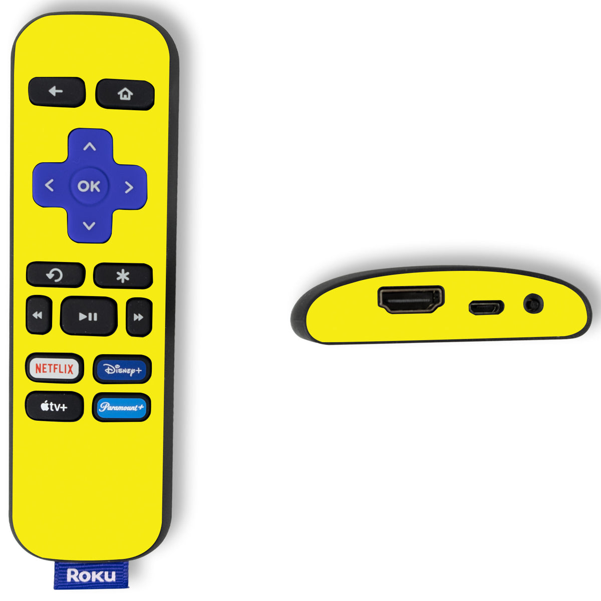 Solid Yellow Skin For Roku Express Model 3960 (2022) — MightySkins