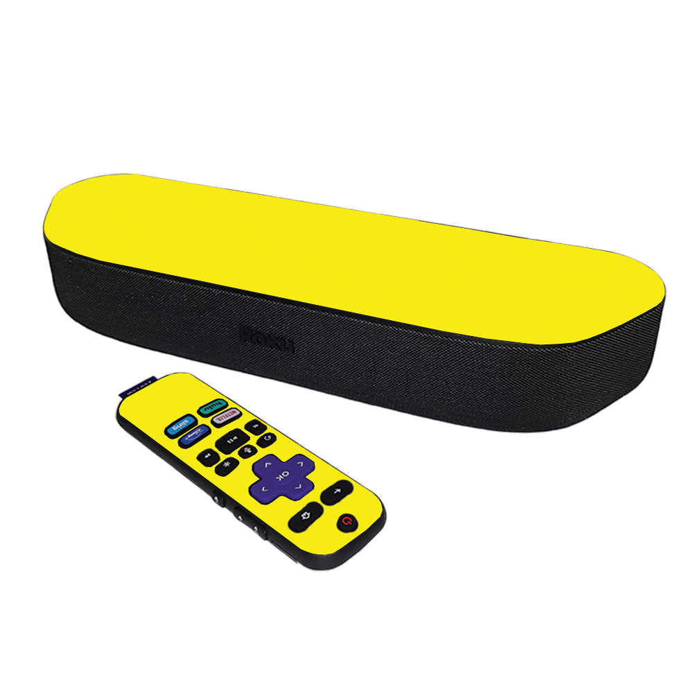 Solid Yellow Skin For Roku Streambar Media Player (2020) — MightySkins