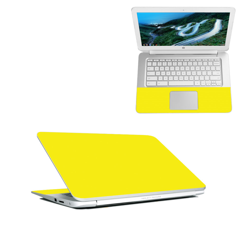 Solid Yellow Skin For Chromebook 14" (2018) — MightySkins