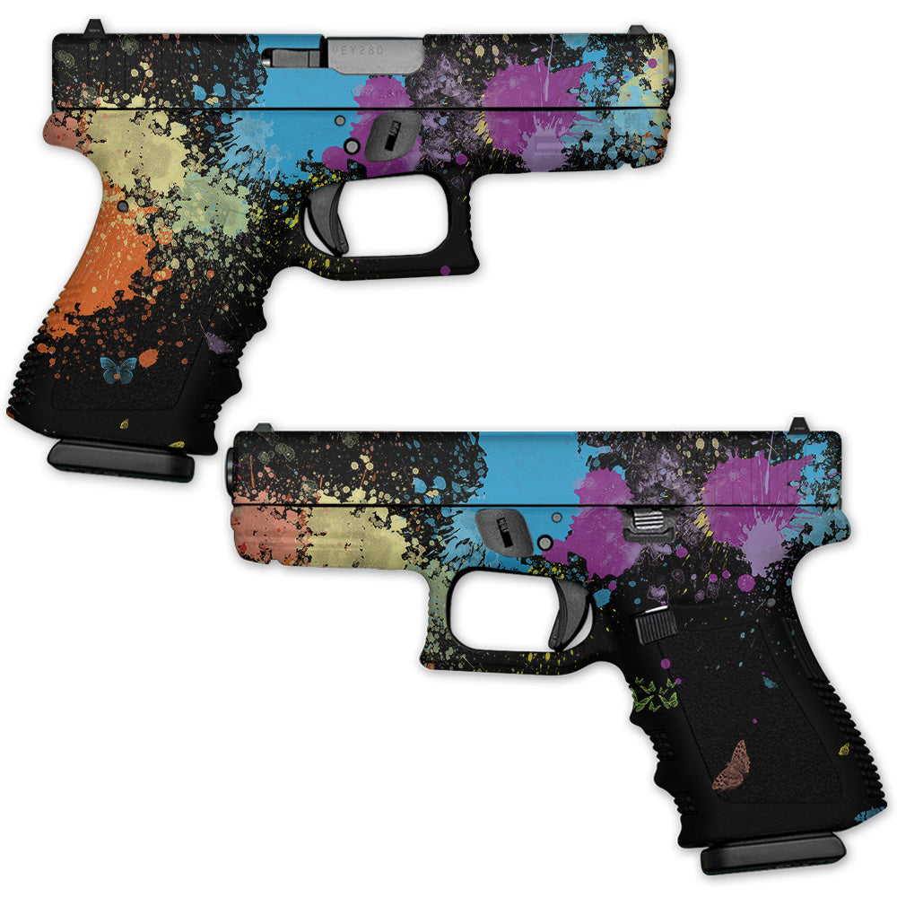 Splatter Skin For Gun Wraps Pistol — MightySkins