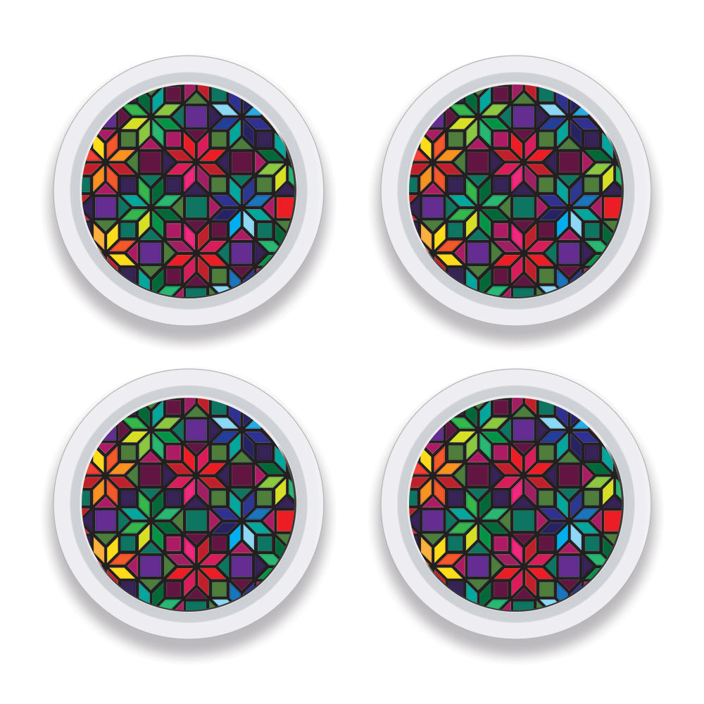 Stained Glass Window Skin For Apple AirTag (Original) 4 Pack of Skins ...