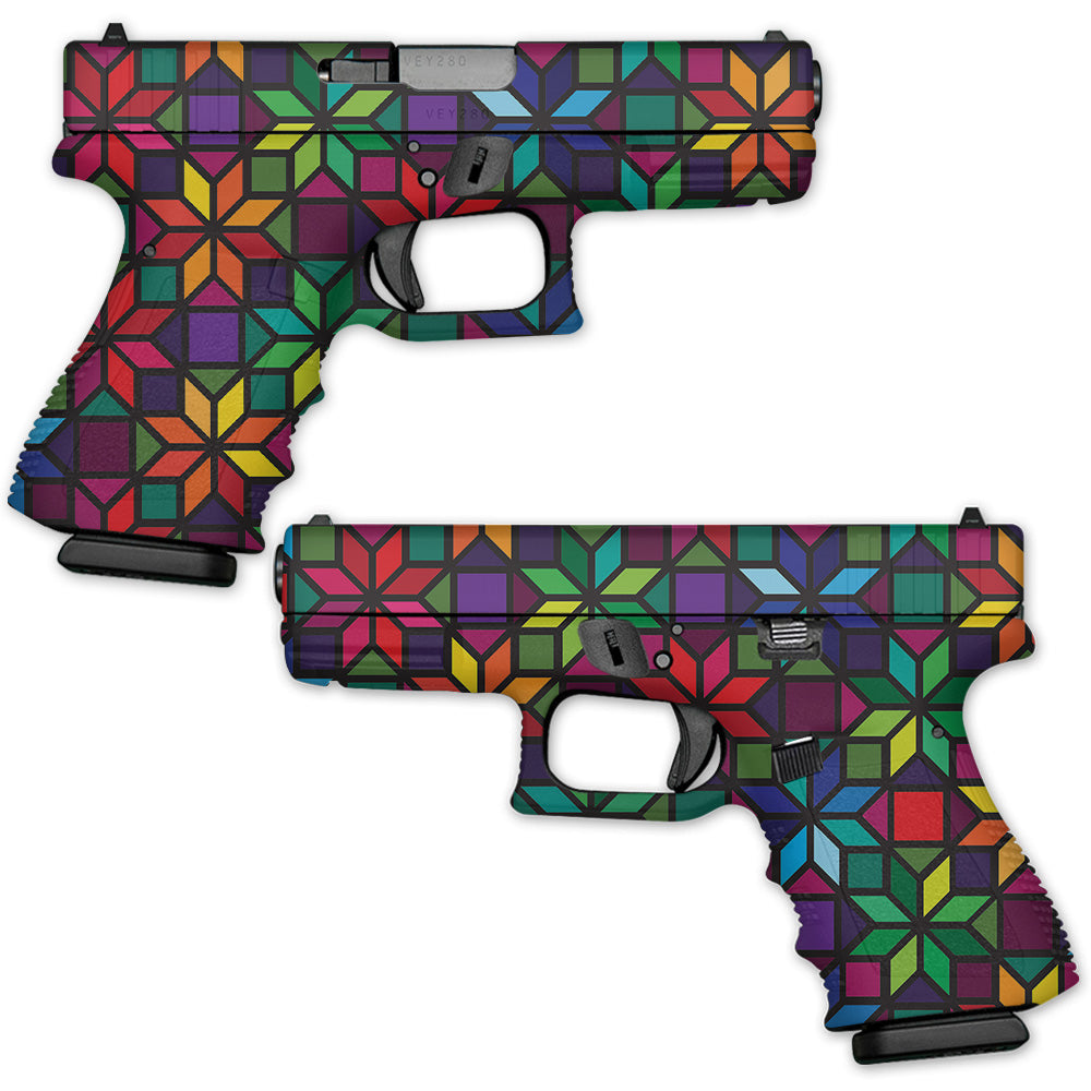 Stained Glass Window Skin For Gun Wraps Pistol — MightySkins