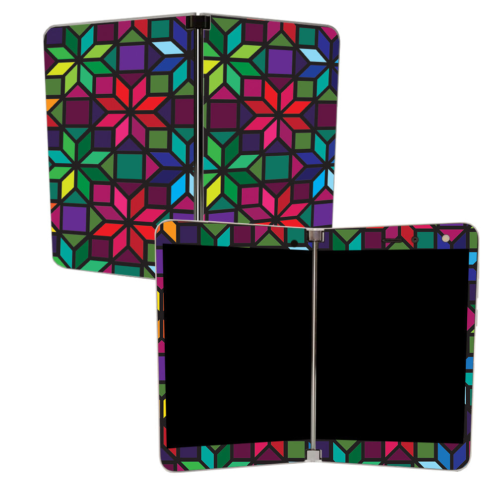 Stained Glass Window Skin For Microsoft Surface Duo — MightySkins