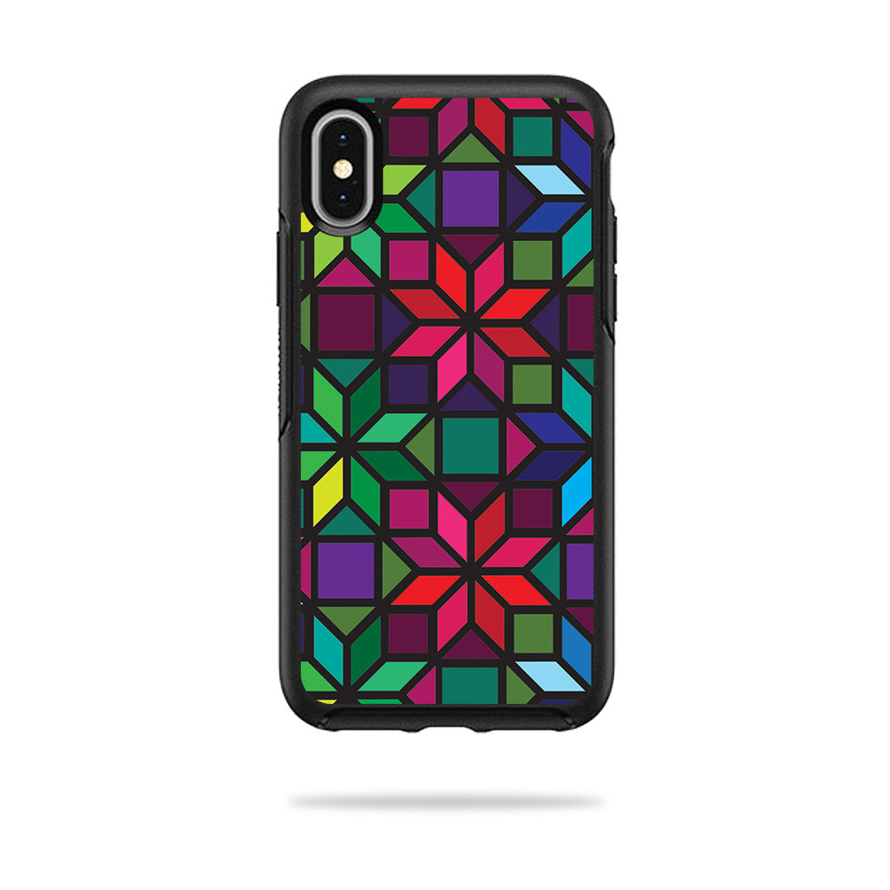 Stained Glass Window Skin For OtterBox Symmetry iPhone X or XS Case ...