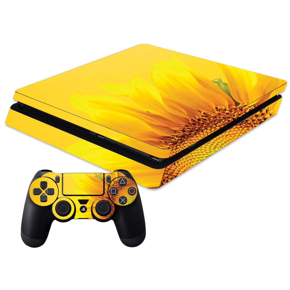 Sunflower Yellow Skin For Sony PS4 Slim & Controller Combo — MightySkins