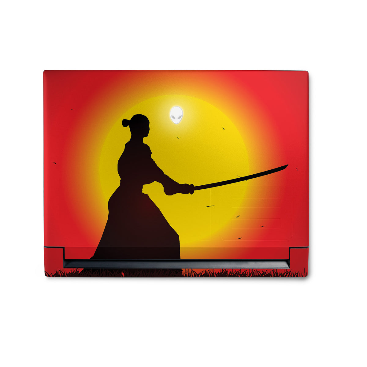 Sunset Samurai Skin For Alienware M18 R1 (2023) Laptop — MightySkins