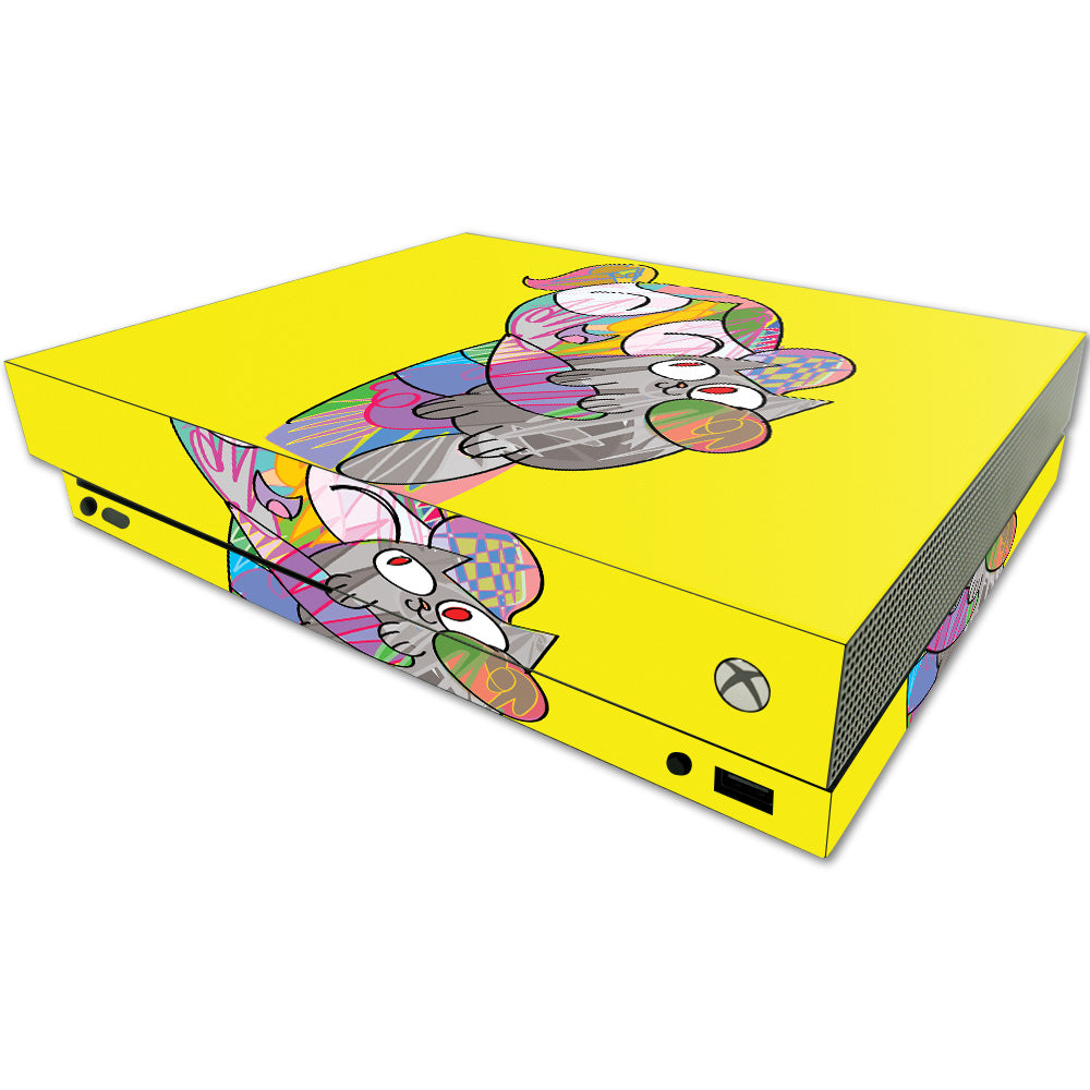 Sweet Cat Hug Skin For Microsoft One X Console Only — MightySkins