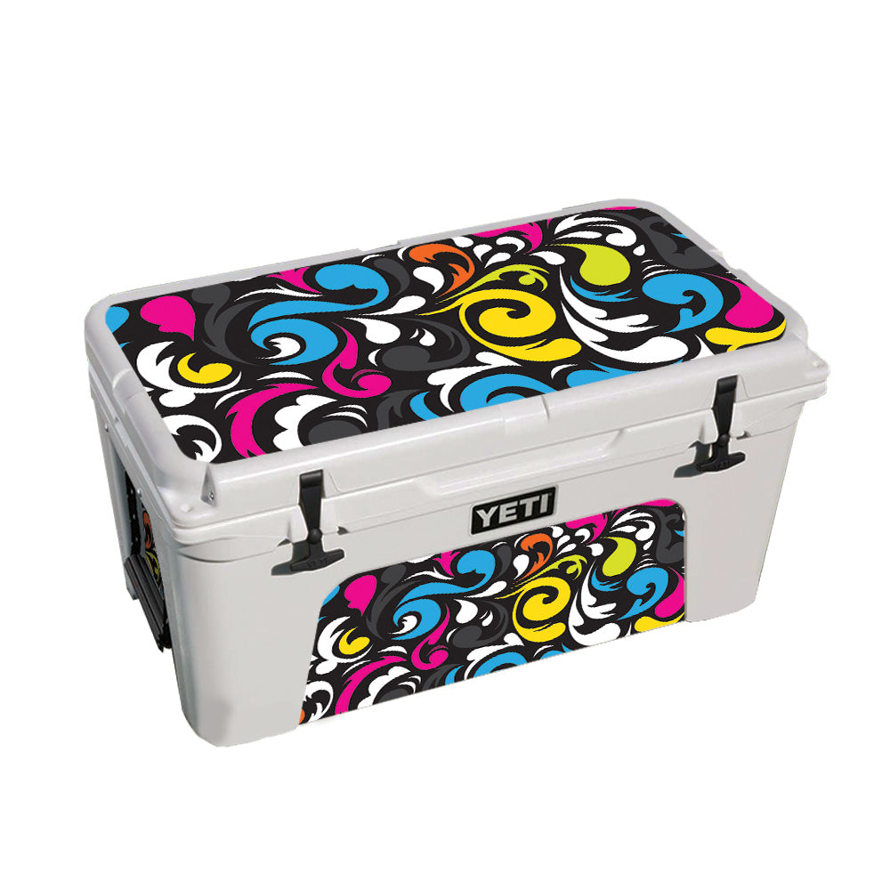 Swirly Skin For Yeti 125 qt Cooler — MightySkins