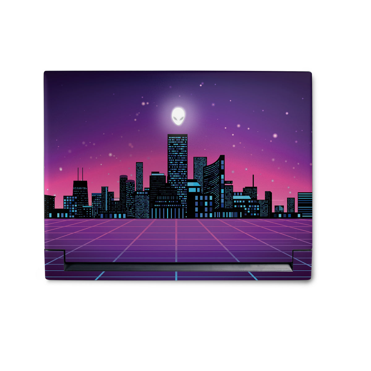 Synthwave City Skin For Alienware M18 R1 (2023) Laptop — MightySkins