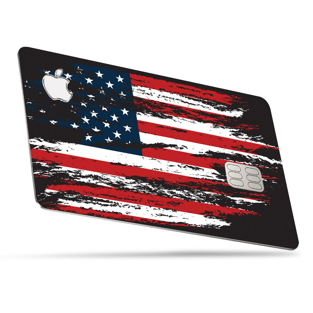Tattered Flag Skin For Apple Card — MightySkins