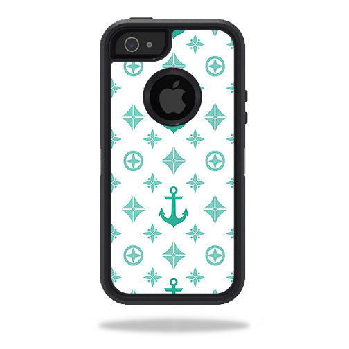 Teal Designer Skin For OtterBox Defender iPhone 5/5s/SE Case — MightySkins